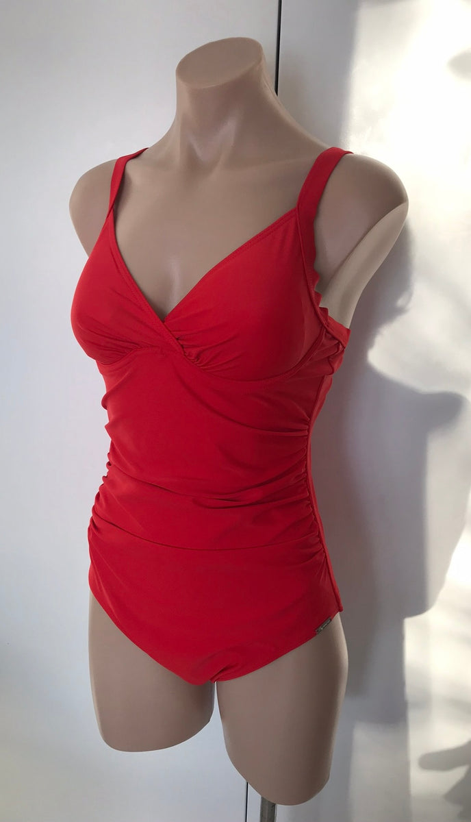 Capriosca Swimwear - One Piece - Red – Lulu Swimwear Australia